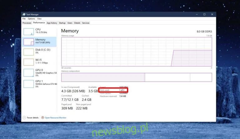 Jak sprawdzić puste gniazda pamięci RAM na komputerze z systemem Windows 10 Jak sprawdzić puste gniazda pamięci RAM na komputerze z systemem Windows 10